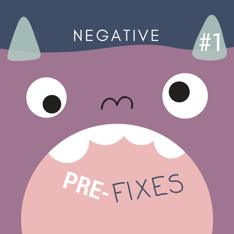 Word formation: Negative prefixes 1 – Angleščina 123